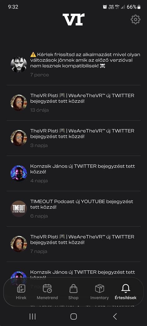 Applikáció Frissítés értesítés De Nincs újabb Verzió A Jelenleginél