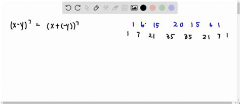 SOLVED Use Pascals Triangle To Expand Each Binomial X Y
