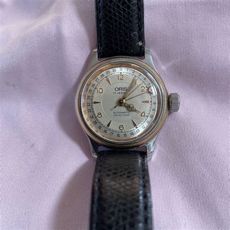 美品 オリス Oris ポインターデイトb 7400b 説明書 箱付き メルカリ
