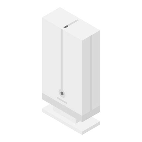 홈 공기 청정기 아이콘 흰색 배경에 고립 된 웹 디자인을 위한 홈 공기 청정기 벡터 아이콘의 아이소메트릭 프리미엄 벡터