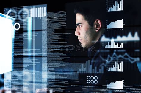 If Its Online Hell Find It Shot Of A Young Hacker Cracking A Computer Code In The Dark Stock