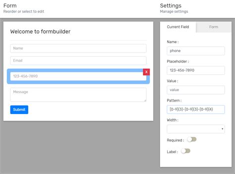Form Builder Mobirise Extension