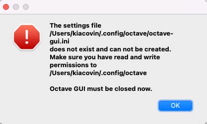 Octave Gui Quit Unexpectedly Issue Octave App Octave App GitHub