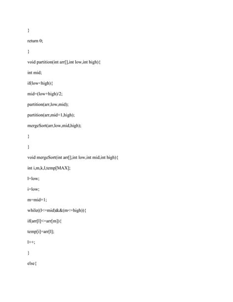 merge sort in csolution include stdio h define max 50 void mergesort docx