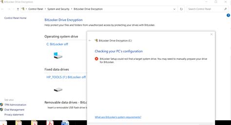 Bitlocker Encryption Error Bitlocker Setup Could Not Find A Target System Drive You May Need To