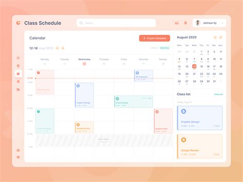 Exploration Web App Schedule Screen By Yafi Asyam For Omnicreativora On Dribbble