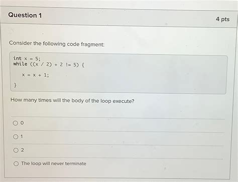 Solved Question 14 ﻿ptsconsider The Following Code