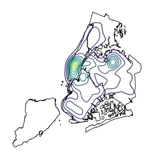 Python Plot Heatmap Kdeplot With Geopandas Stack Overflow