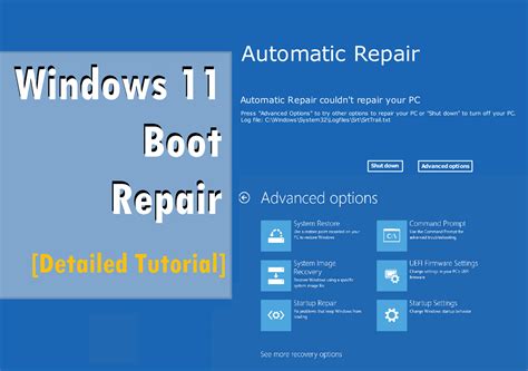 Windows 11 Boot Repair Detailed Tutorial