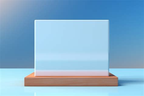 추상적인 3d 기하학적 사각형 모양 Ai 생성 이미지