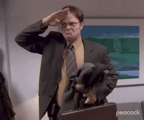 Salute Dwight Schrute  Salute Dwight Schrute The Office Discover And Share S