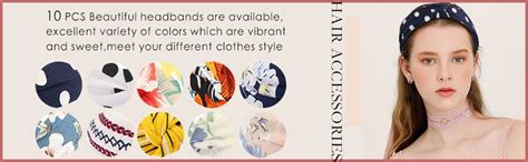 Tobatoba Knotted Headbands For Women 10 Pack Floral Bow