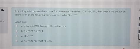 Solved If A Shell Script Named Foo Contains The Line If