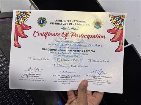 Chathura Rathnayake On Linkedin Certificate Of Participation Mid Course Correction