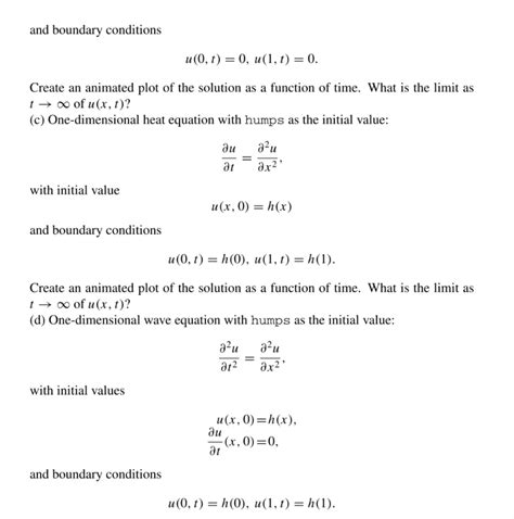 And Boundary Conditions U 0 T 0 U 1 T 0