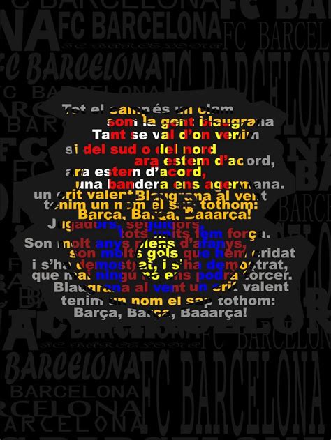 385 Barca Shield With Lyrics To The Barca Hymn Via Barcastuff Fc