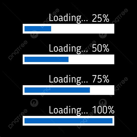 Loading Progress Bar Vector Art PNG Progress Loading Bar Load Vector Round Site Circle PNG