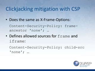 Wroclaw 2 Web Application Security Headers PPT