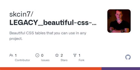 GitHub Skcin7 LEGACY Beautiful Css Tables Beautiful CSS Tables That You Can Use In Any Project