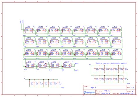 IoT WiFi 7 Segment 4 Digits EasyEDA Open Source Hardware Lab