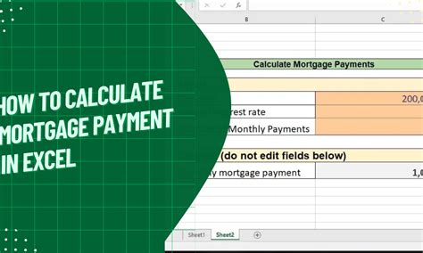 mastering mortgage math how to calculate mortgage payment in excel