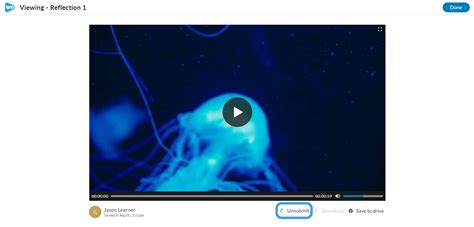 how do i unsubmit an assignment wevideo