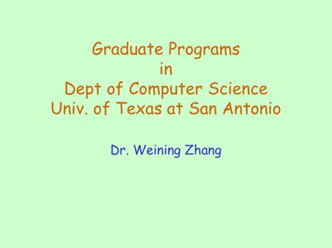 Cs Graduate Program
