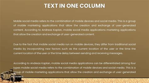 Military Vehicle PowerPoint Charts Download Editable Template