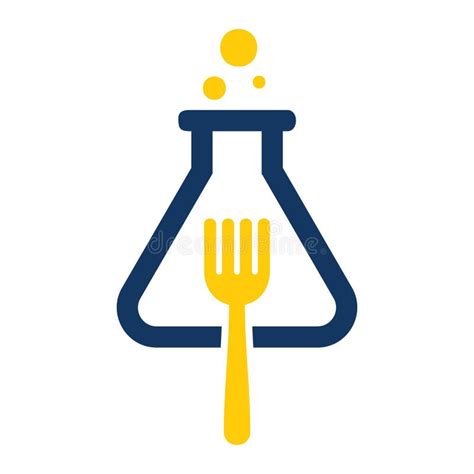 Food Science Lab Icon Logo Design Element Stock Vector Illustration