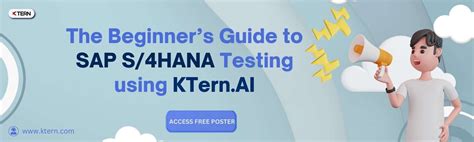 The Beginners Guide To SAP S 4HANA 2022 Testing Using KTern