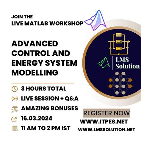 Premkumar K On Linkedin Online Matlab Workshop Advanced Control And