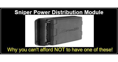 Sniper Power Distribution Module The Inside Details