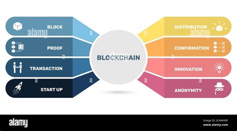 Vector Infographic Template Blockchain Template Can Be Used For