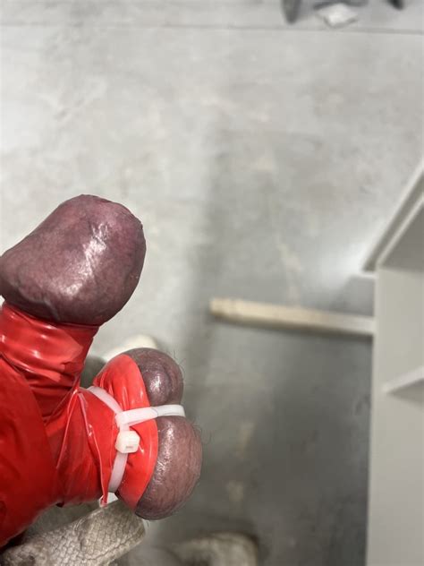 Cock And Ball Fun With Tape And Cable Ties 7 Pics Xhamster