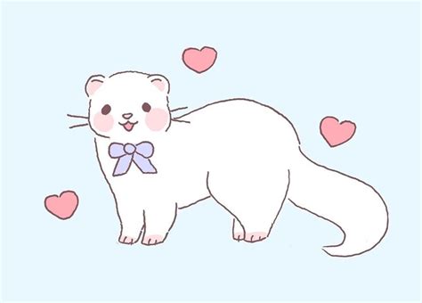 Chibi Ferret Drawing