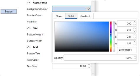 quick start propertygrid for wpf componentone