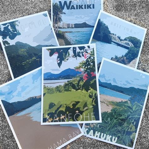Hawaiian Postcard Etsy