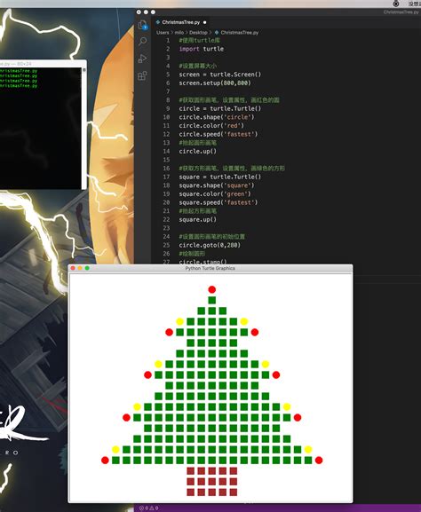 Christmas Tree Python Turtle Pygame Version Programmer Sought