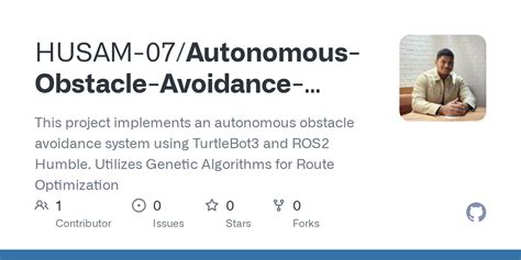 Github Husam 07autonomous Obstacle Avoidance With Genetic Algorithm