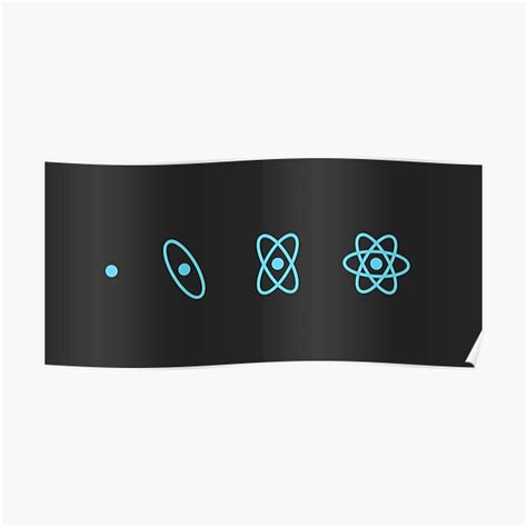 React Js Logo Poster By Hipstuff Redbubble