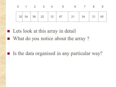 Outline Lecture Revise Arrays Entering Into An Array Ppt Video Online