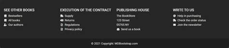 Bootstrap Footers Free Examples Easy Customization