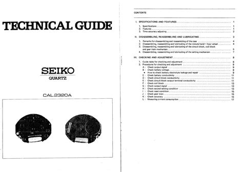 Seiko Caliber 2320 Watch Movement Guide