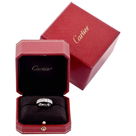 Cartier Diamond Platinum Eternity Band Ring At 1stdibs Cartier