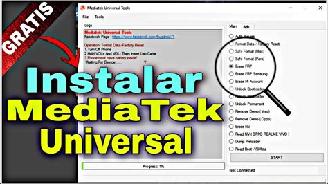 Instalar Mediatek Universal Tool Frp Mediatek Frp Free Youtube
