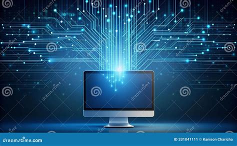 The Silent Dance Of Binary Code Ai Generated Stock Image Image Of Dawn Tech 331041111