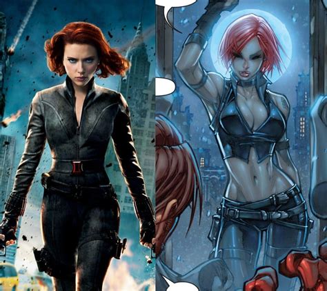 Wish We Had The Ultimates 3 Black Widow Design In The Mcu As Well As The Sex Tape With Tony