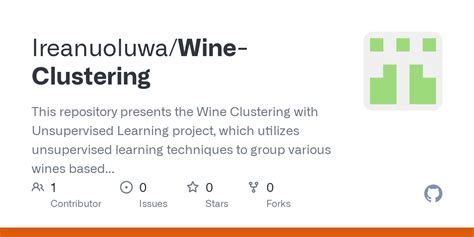 Github Ireanuoluwawine Clustering This Repository Presents The Wine