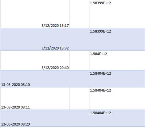 solved column with mixed date types half is mm dd yyyy