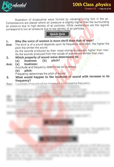 Solution Chapter 1 Physics 10th Class Notes Matric Part 2 Notes Ssch